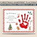 Christmas Handprint Placemat, Christmas Handprint Art, Handprint Poem ...