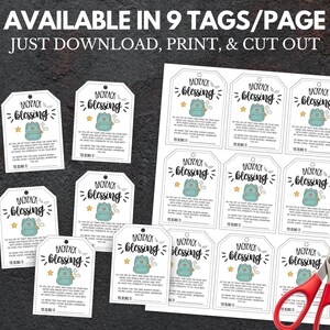 Backpack Blessing Tags, Preschool Backpack Tag, Back to School Gift Tag ...