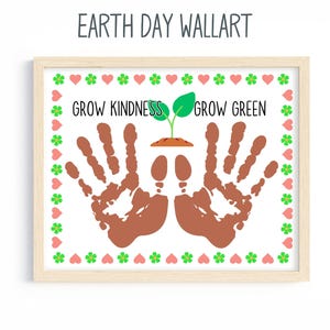 Earth Day Handprint, Earth Day Craft, Earth Day Handprint Art, Earth ...