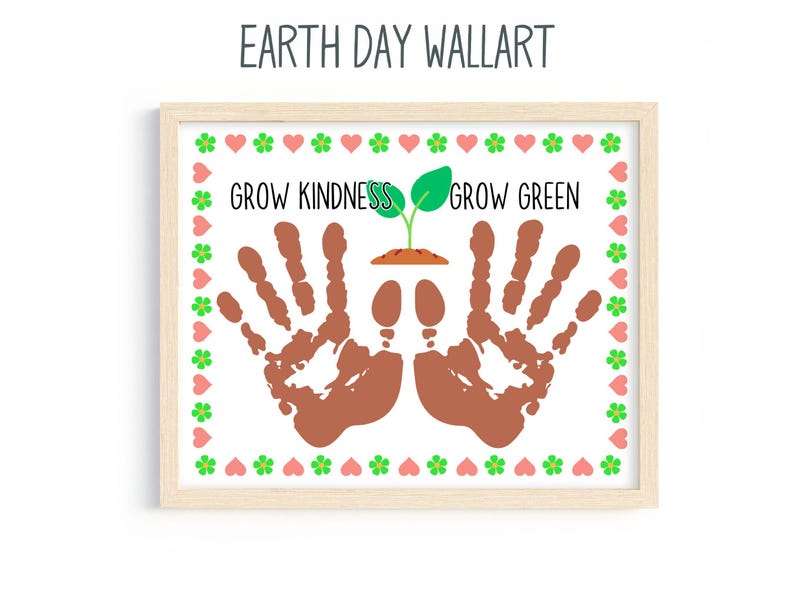 Earth Day Handprint, Earth Day Craft, Earth Day Handprint Art, Earth ...