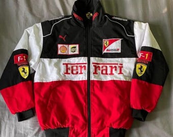 Vintage F1 Racing Jacket All Designs Embroidery Patches Y2k Style ...