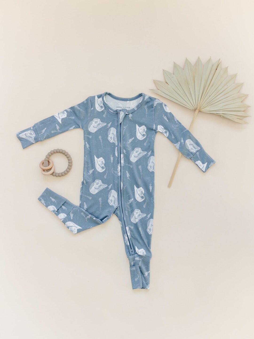 Western Cowboy Hat Baby Footed Pajamas - Etsy