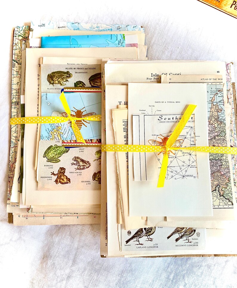 Vintage Book Boards Set of 3 for Journal Making-empty Book Covers ...