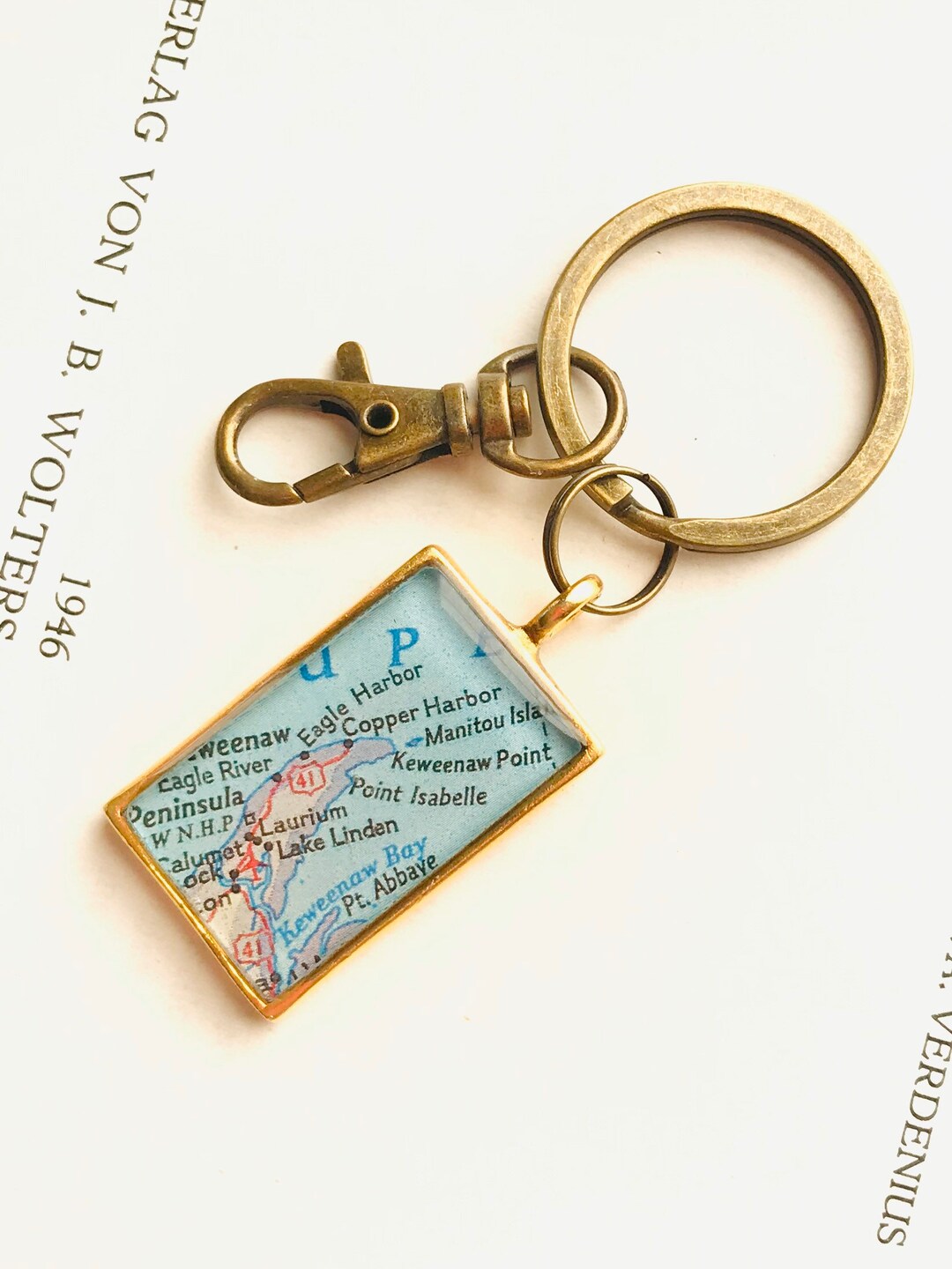 UP Michigan Keychain for Boyfriend. Michigan Gifts. Going Away Gift for ...