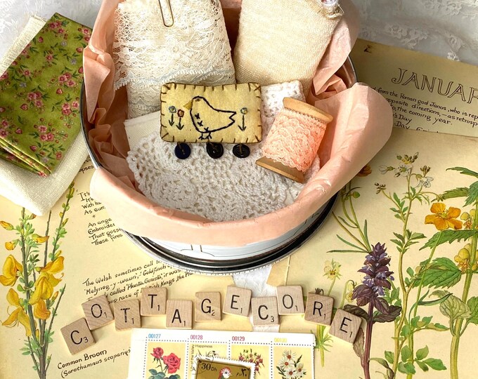 Cottagecore Collage Kit. Vintage Paper Bundle Junk Journal Kit Handmade ...