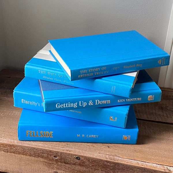 Blue Book Stack - Etsy