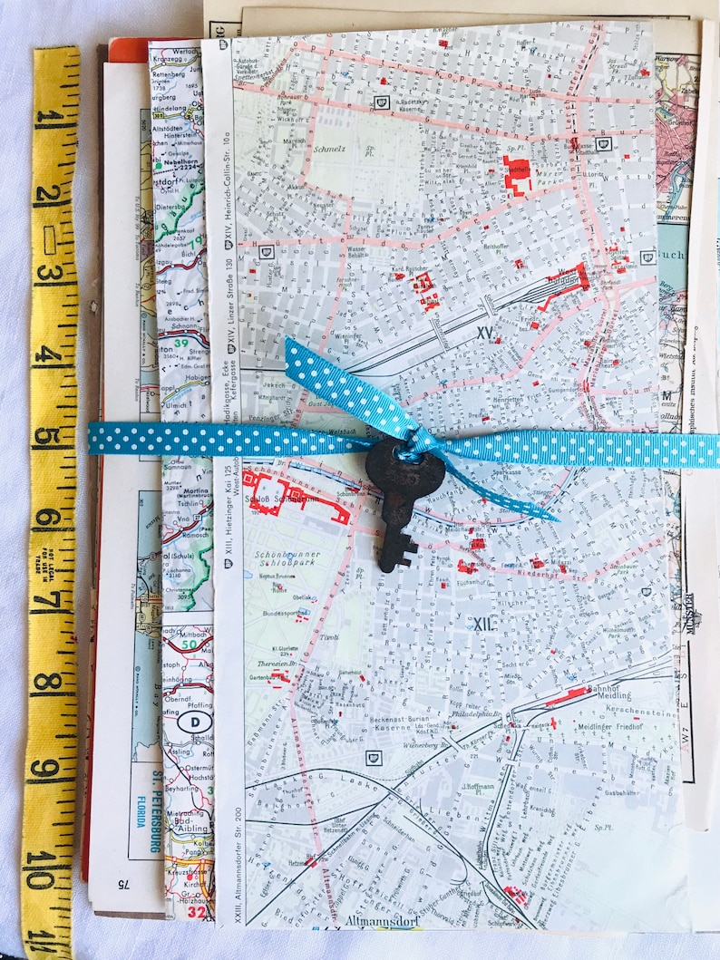 Old Vintage Maps Travel Journal Ephemera Scrapbook Paper - Etsy