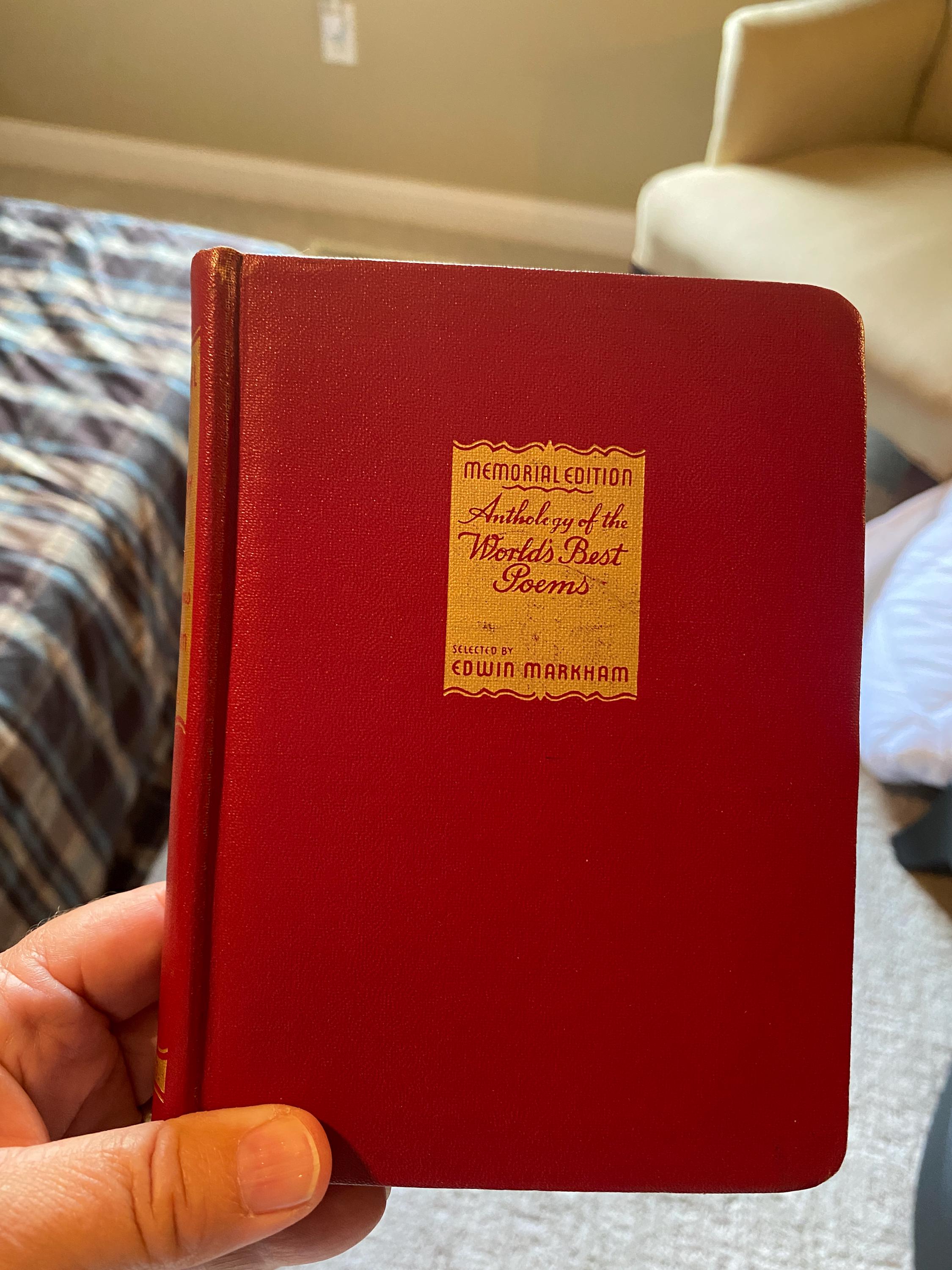 Anthology of the Worlds Best Poems Book Set.by Edwin Markham.pretty Red ...