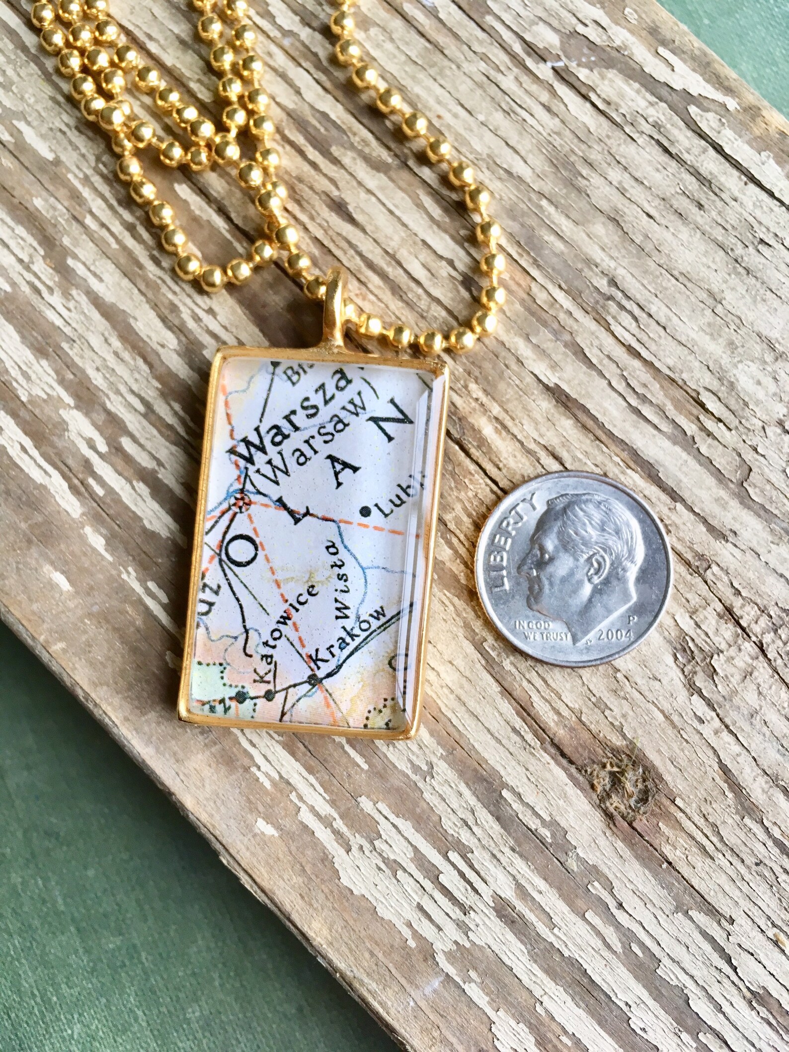 Personalized Map Necklace or Keychain.personalized | Etsy