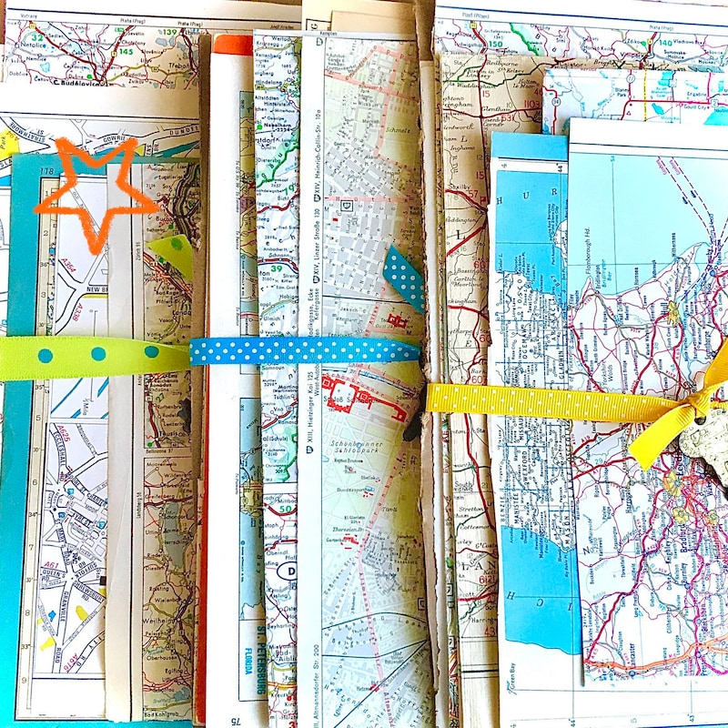 Scrapbook Paper Old World Map - Etsy