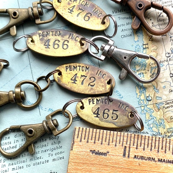 Brass Keychain - Etsy