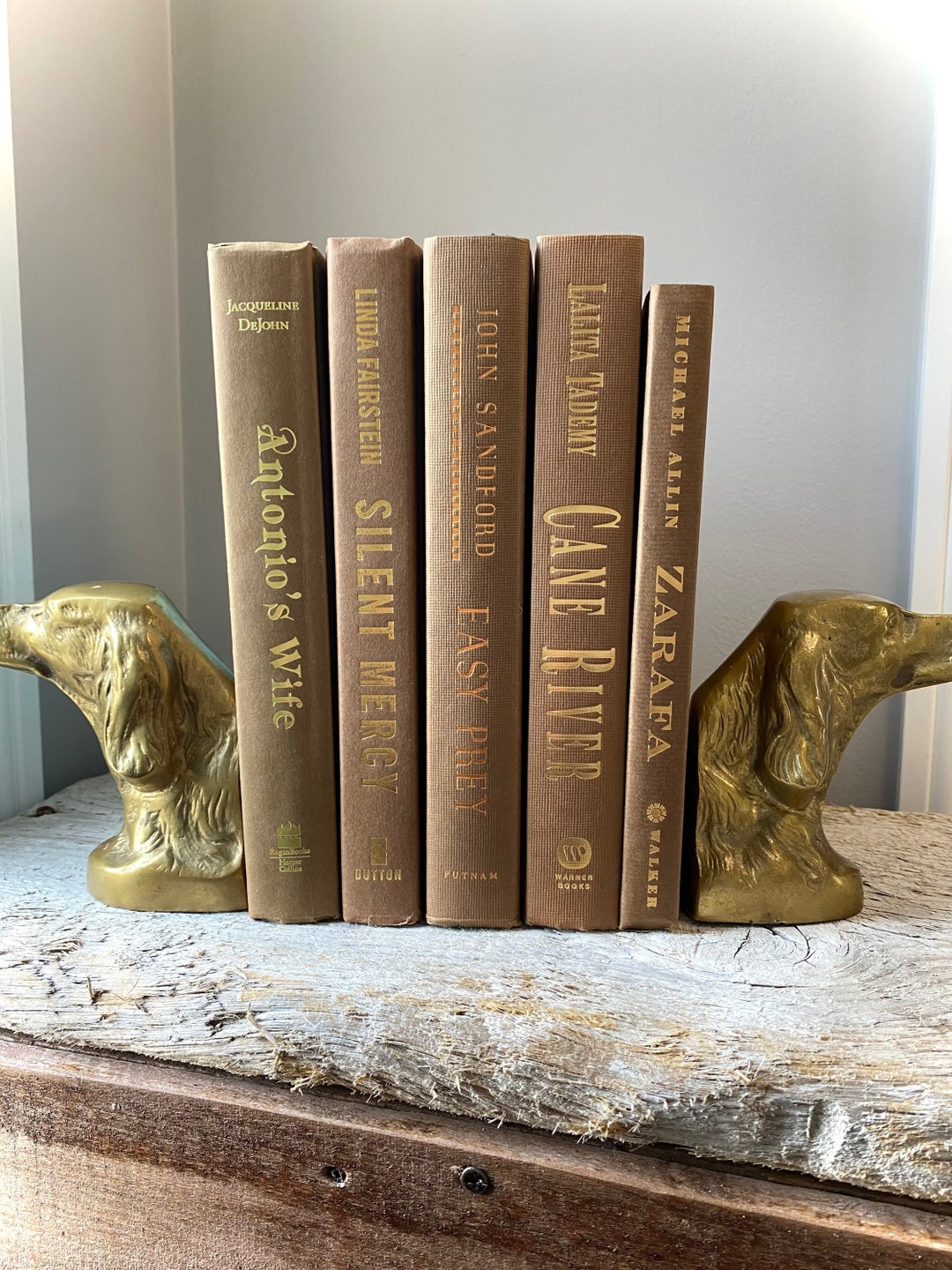 Neutral Book Set for Aesthetic Room Decor Home Decor-warm and Earthy ...
