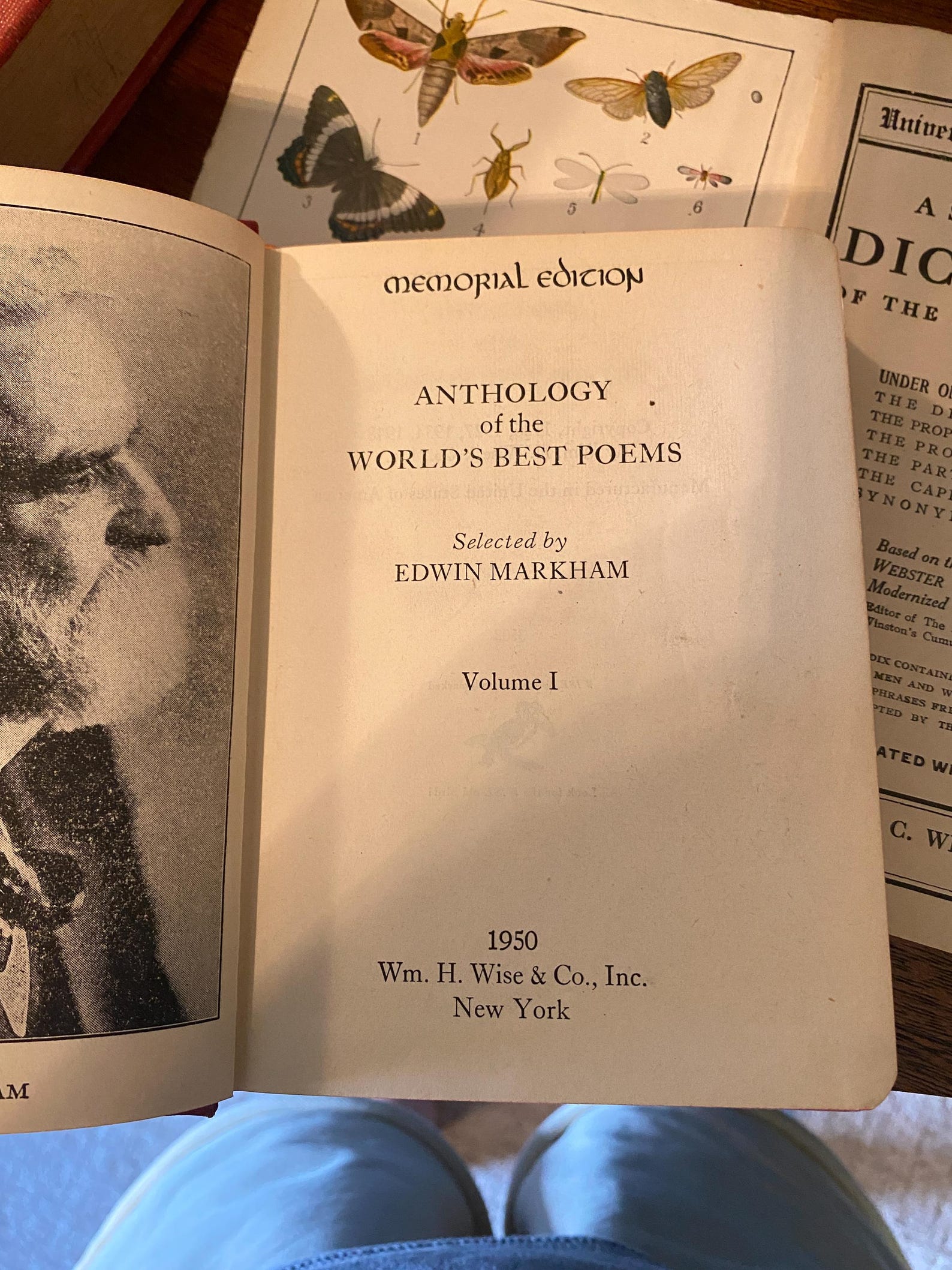 Anthology of the Worlds Best Poems Book Set.by Edwin Markham.pretty Red ...