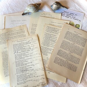 Poetry Collage Kit With Old Book Pages for Journaling.large Curated ...