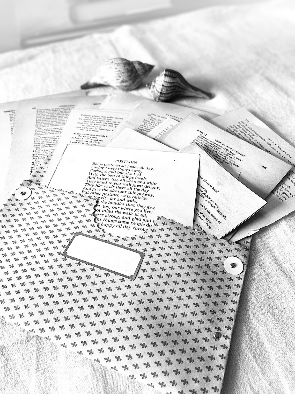 Poetry Collage Kit With Old Book Pages for Journaling.large Curated ...