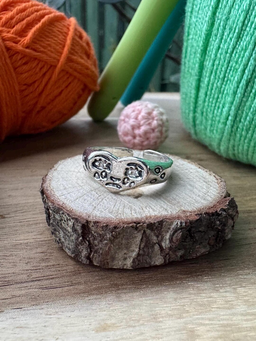 Adjustable Crying Face Fashion/crochet Ring - Etsy