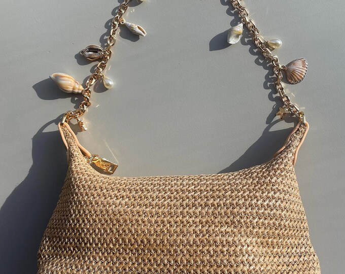 Natural Rattan Seashell Handbag Olli Ella Shell Bag - Etsy