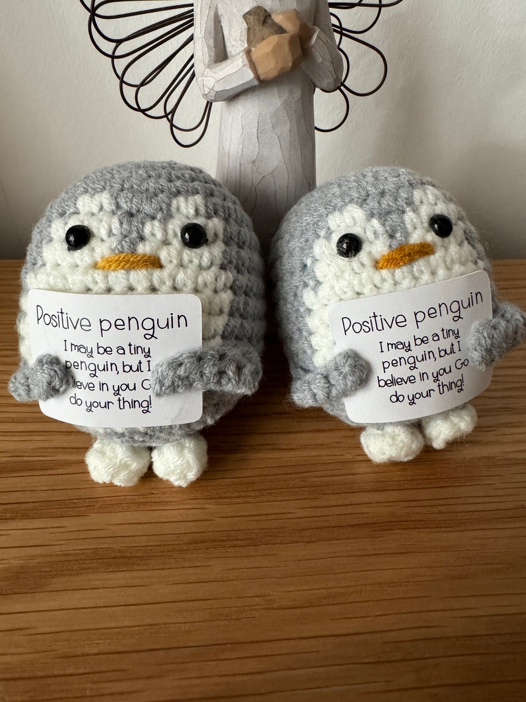 Handmade Crochet Positive Penguin - Etsy