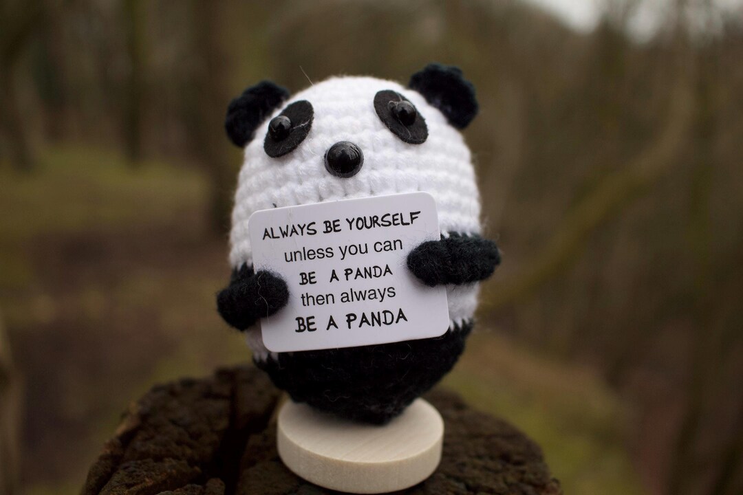 Handmade Crochet Positive Panda - Etsy