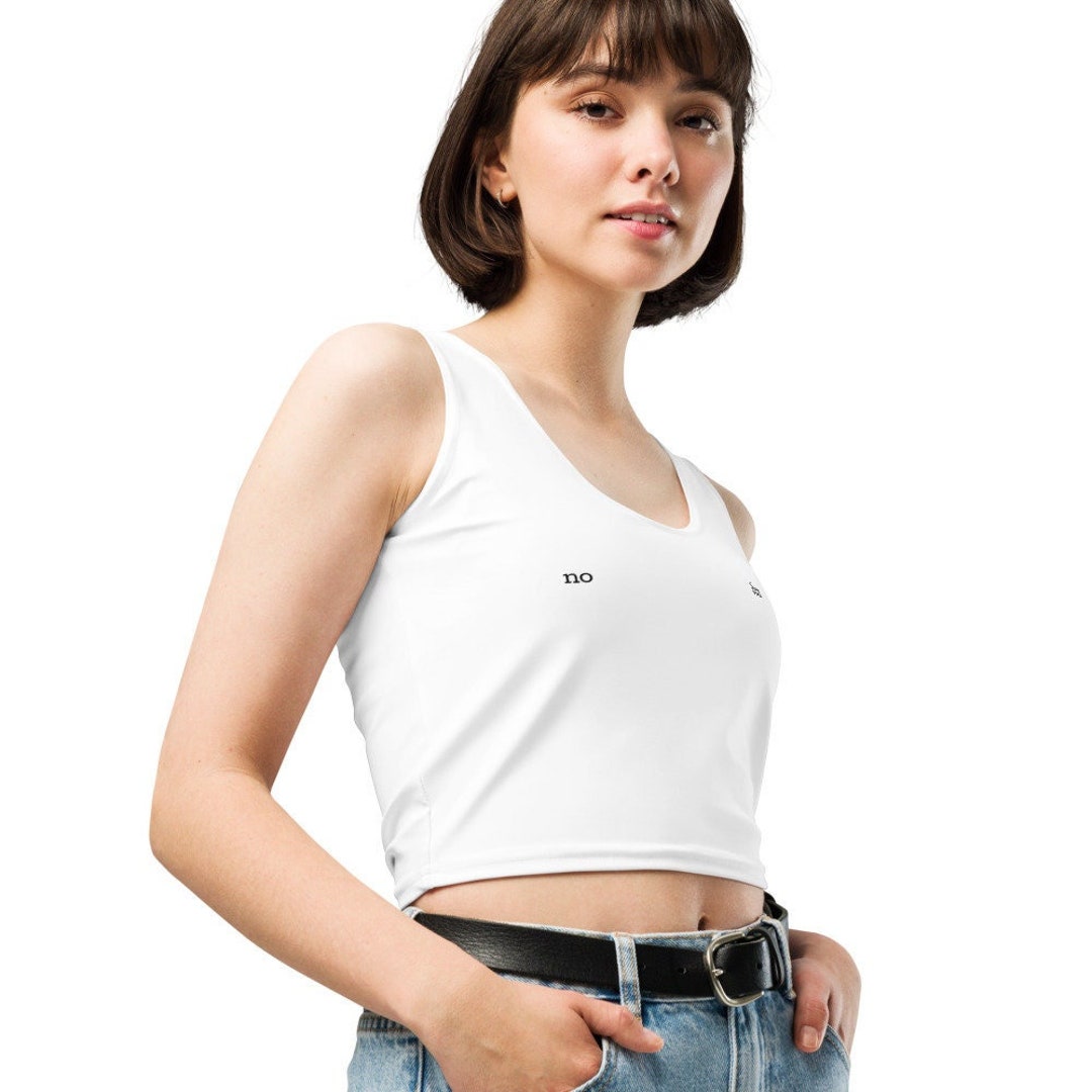Crop Top No Bra Club Original Design Summer Outfit Fits All V Neck Top Etsy