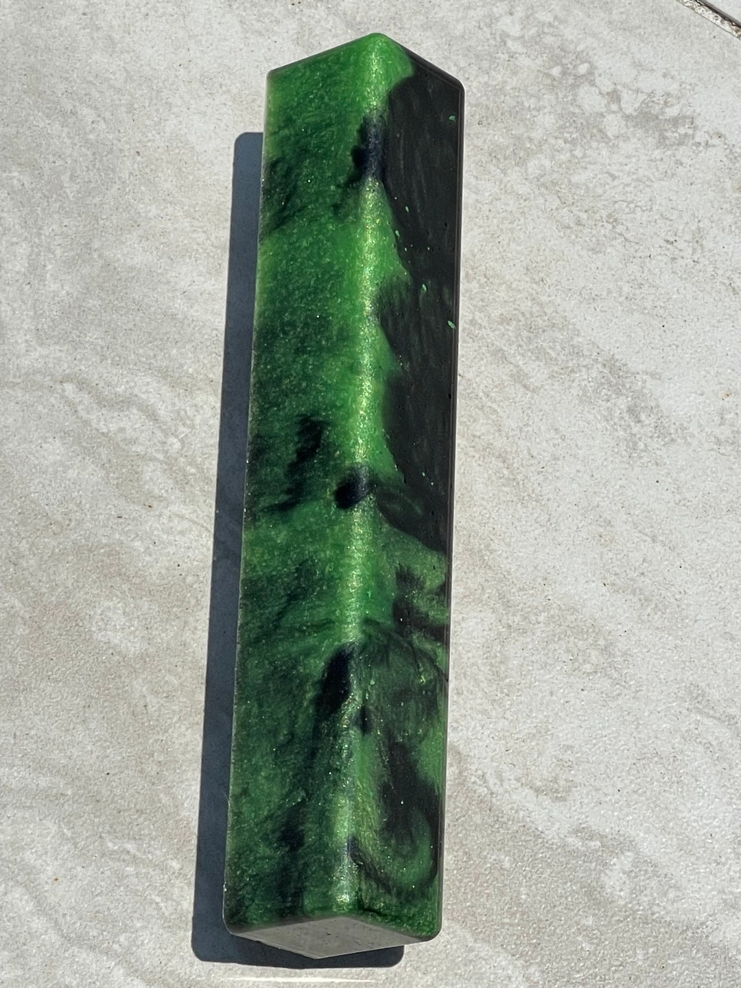 Custom Pen Turning Blanks 3/4 X 3/4 X 6. Chartreuse and Onyx! - Etsy