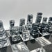 Black and Grey Marble Chess Set - Etsy