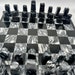 Black and Grey Marble Chess Set - Etsy