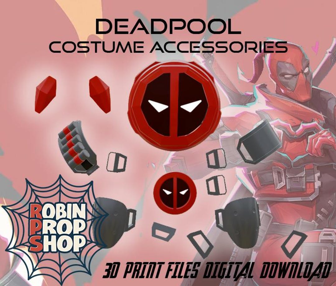 RPS Deadpool Rivals Costume Kit || Inspired Cosplay Armor & Buckle STL ...