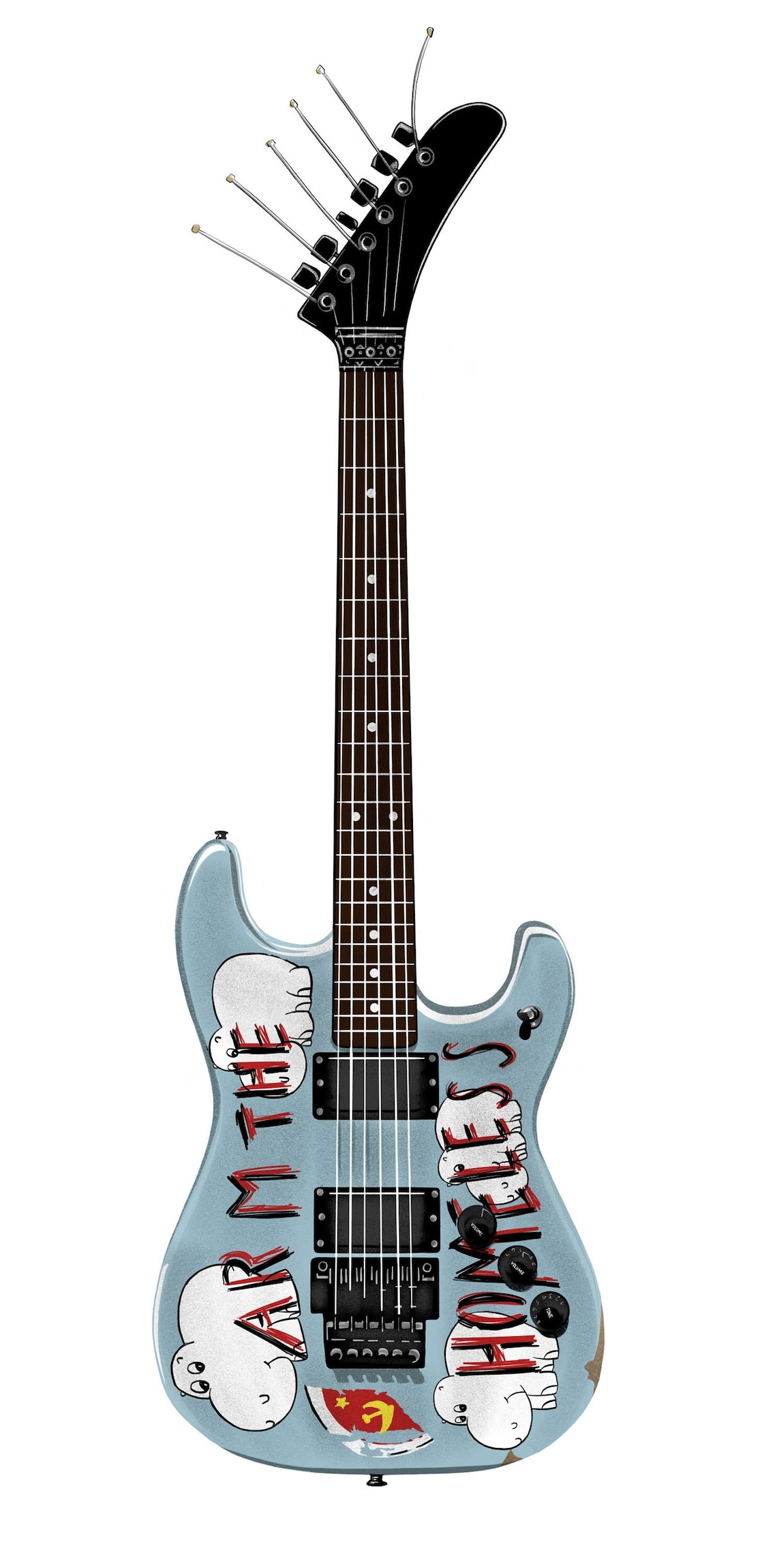 Tom Morello “arm the Homeless” Digital Guitar Art Print One-of-a-kind ...