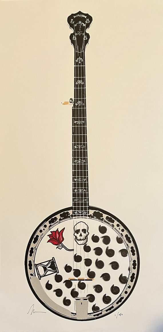 Scott Avett Banjo Art