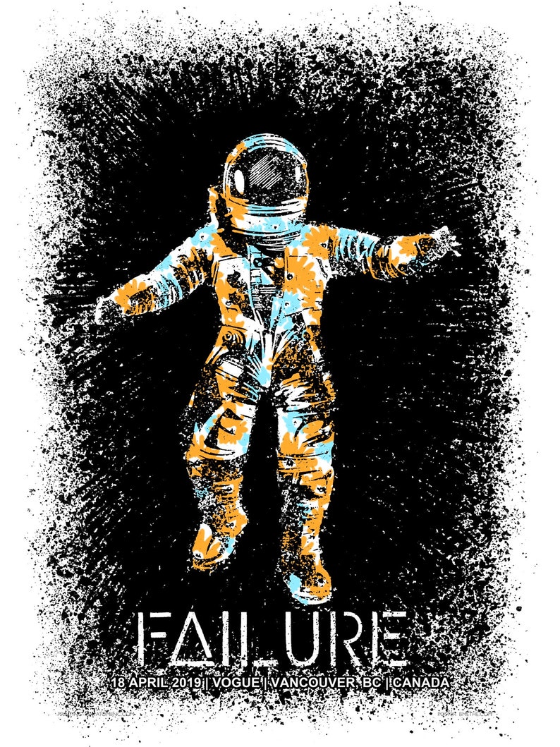 Official Failure Screen Printed Concert Poster 2019 | Etsy
