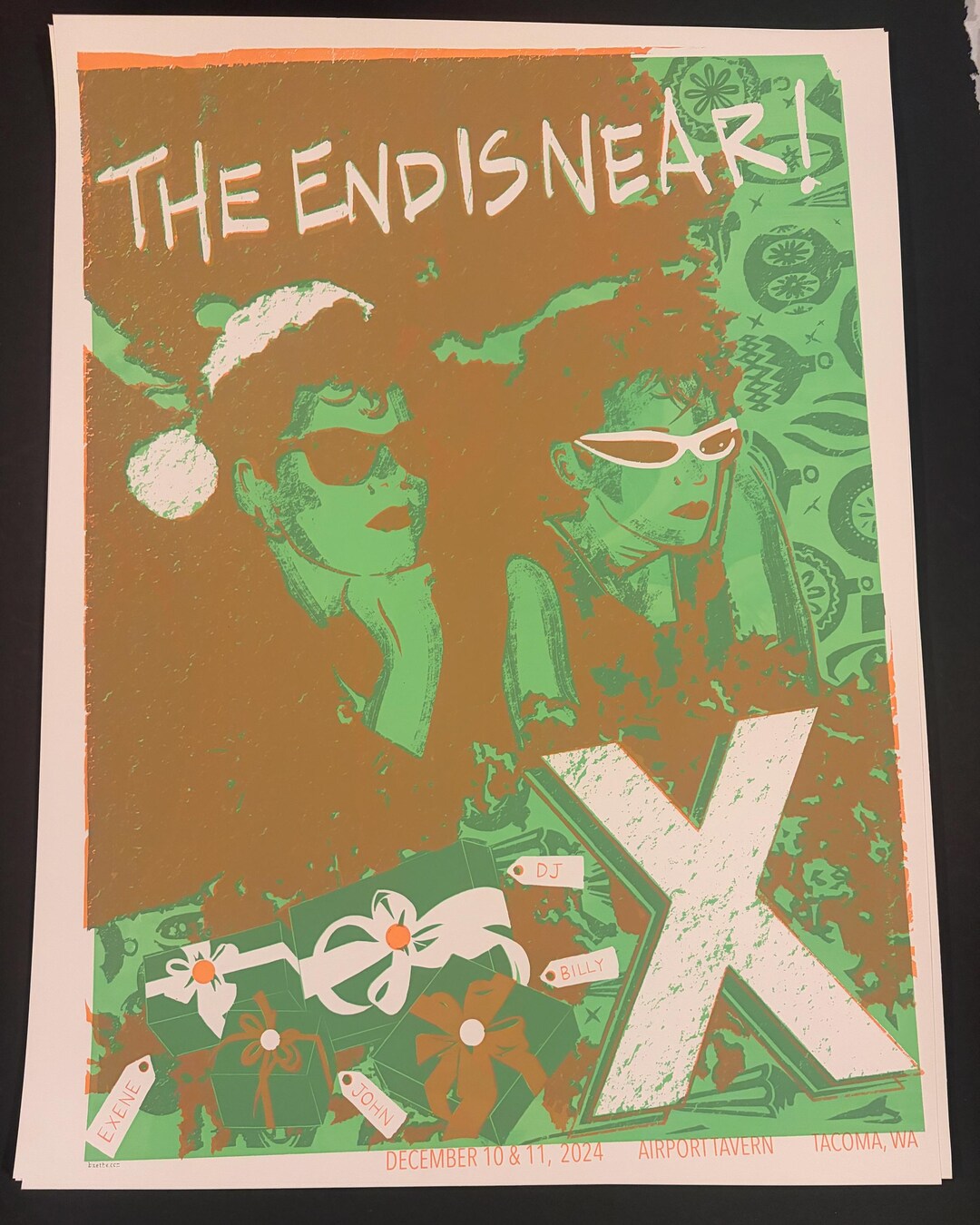 X Concert Poster - Official 2024 Xmas Tour - Tacoma, WA - Limited ...