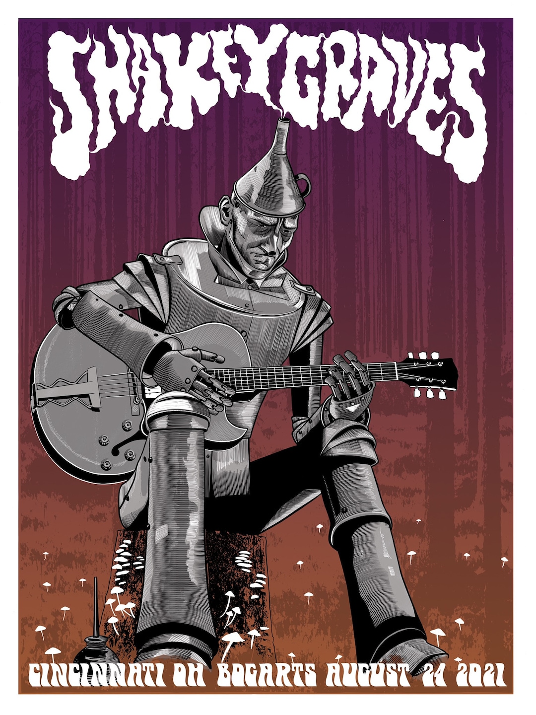 Official Screen Printed Shakey Graves Cincinnati 2021 Concert Poster ...