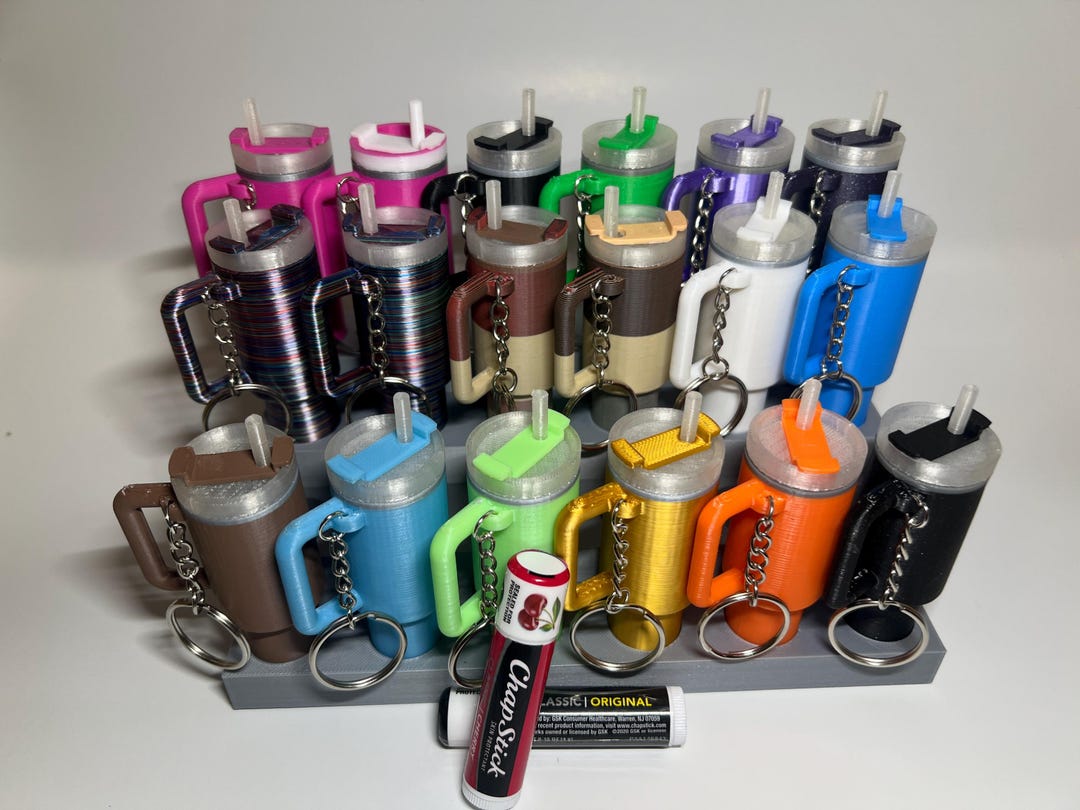 Mini Stanley Tumbler Keychain - Chapstick Holder - Etsy