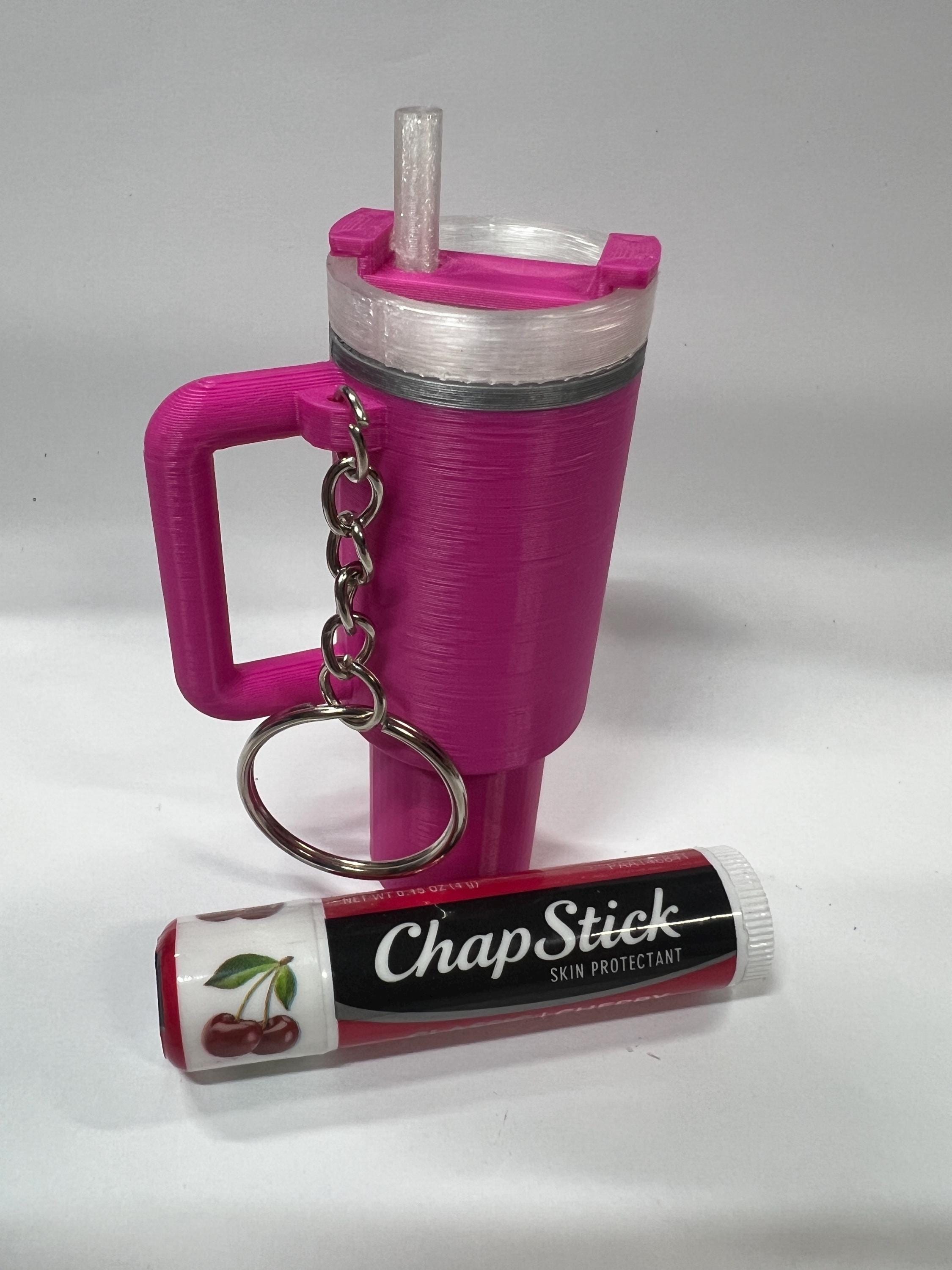 Mini Stanley Tumbler Keychain - Chapstick Holder - Etsy