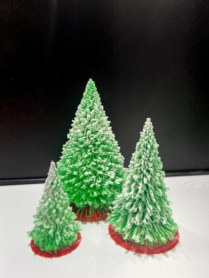 3D Printed Christmas Tree Set - Festive Home Decorations - Etsy