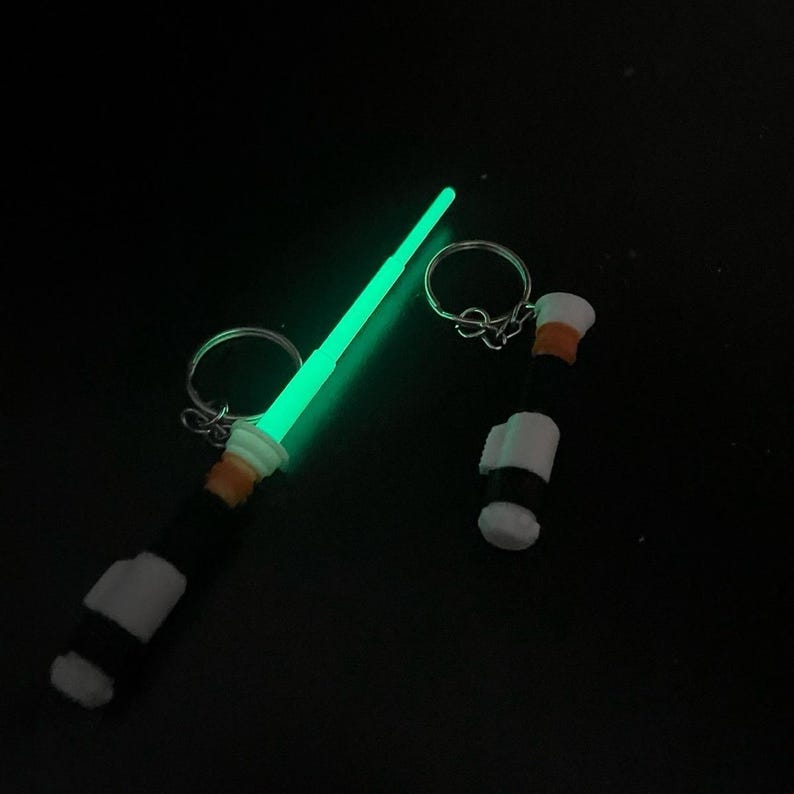 3d Printed Lightsaber Keychain With Glow in the Dark Blade. - Etsy