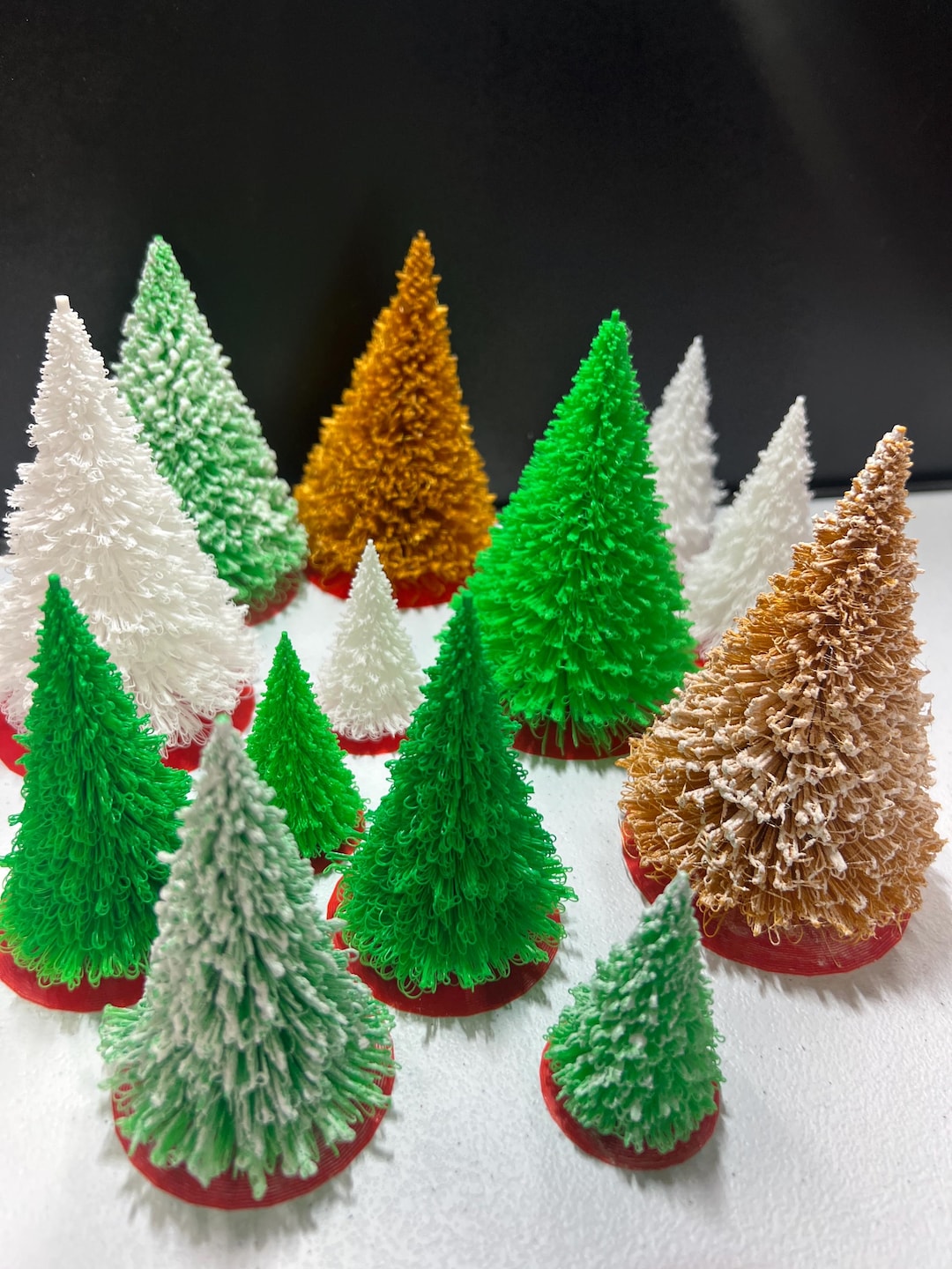 3D Printed Christmas Tree Set - Festive Home Decorations - Etsy
