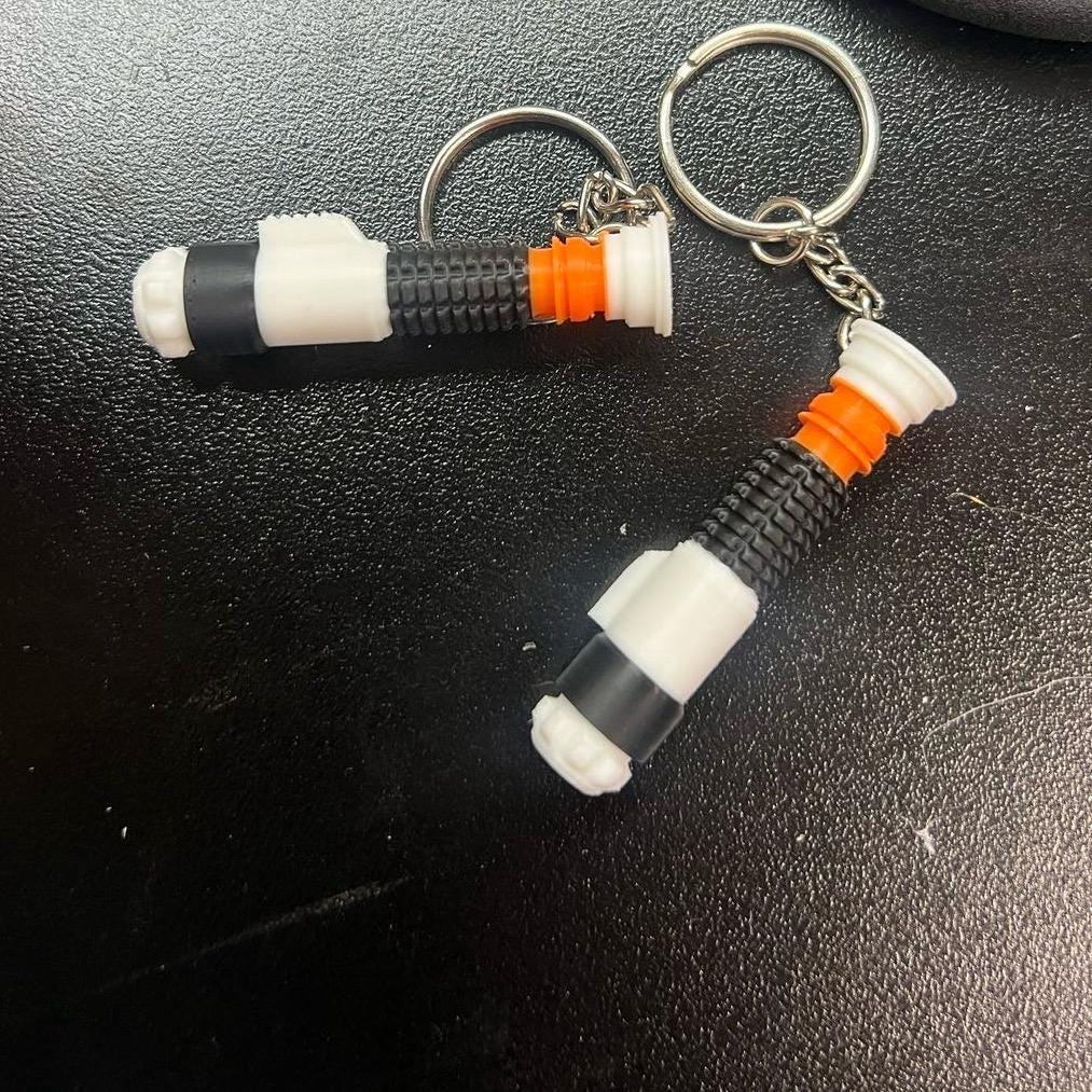 3d Printed Lightsaber Keychain With Glow in the Dark Blade. - Etsy