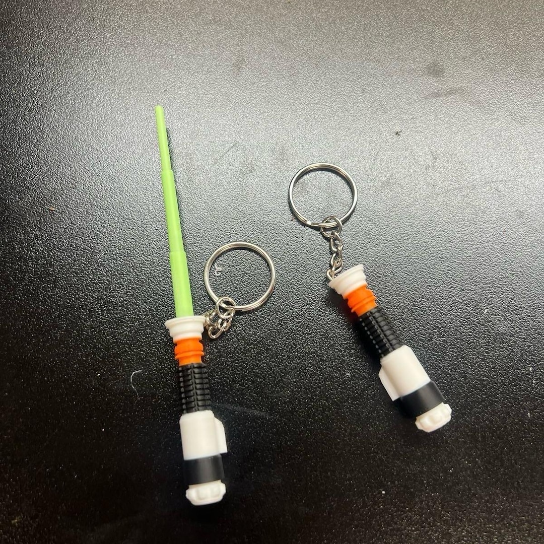 3d Printed Lightsaber Keychain With Glow in the Dark Blade. - Etsy