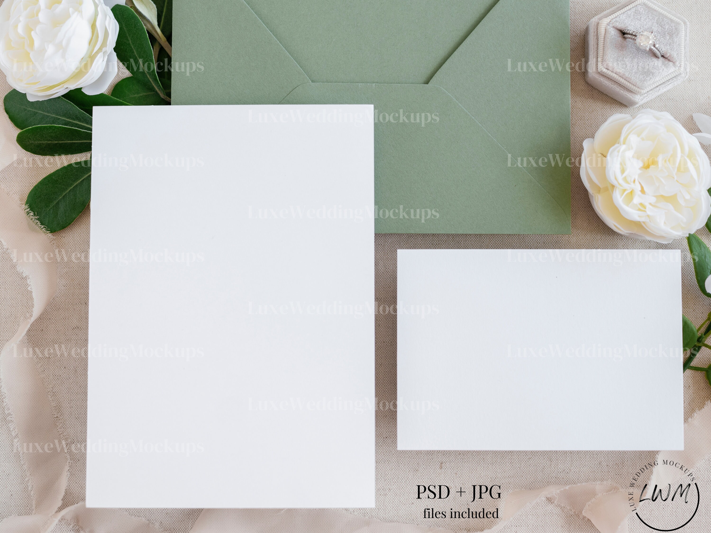 7x5 Invitation Mockup | 5x7 Invite Mockup | Etsy Mockup Invitation ...