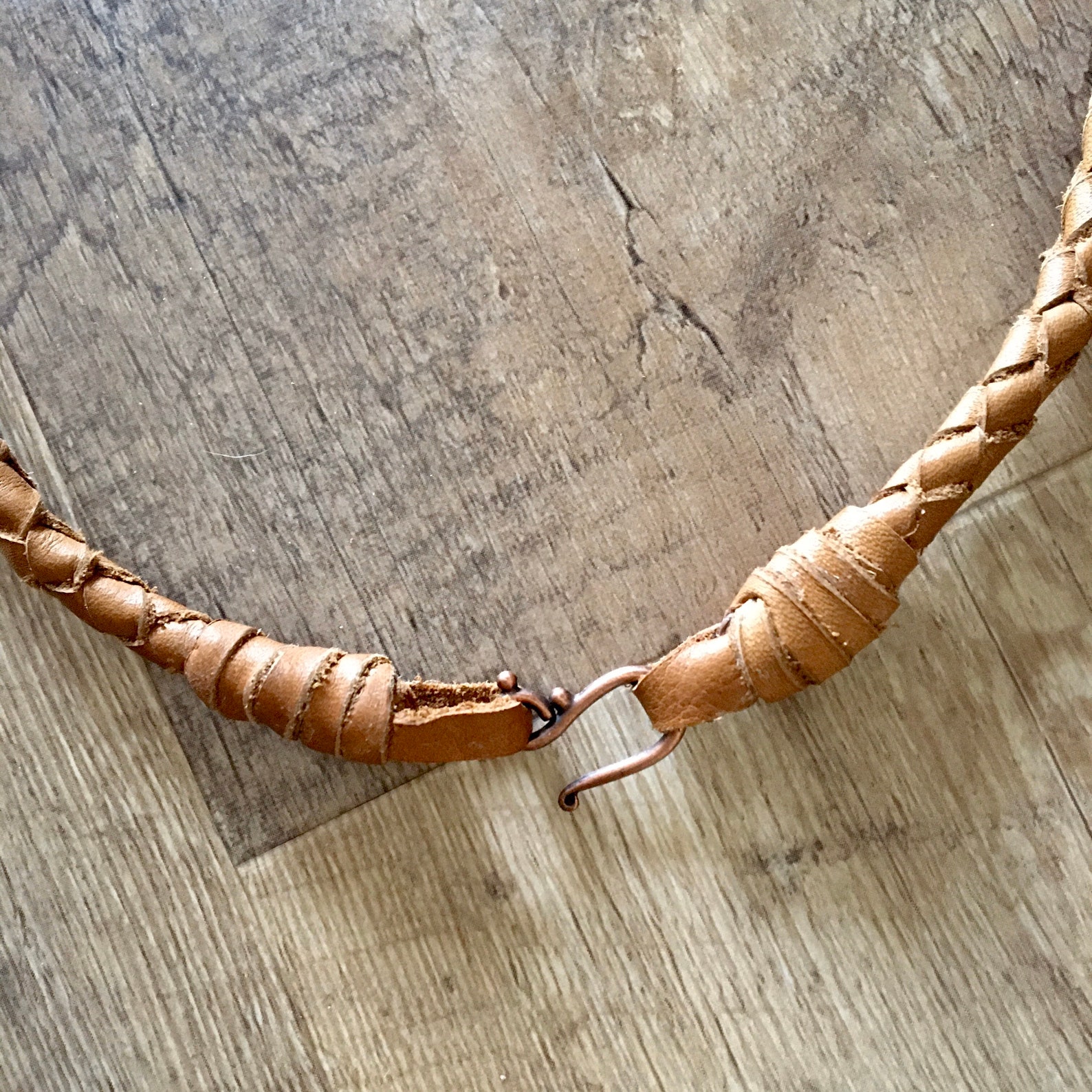 Leather Fringe Necklace in Tawny Chestnut Brown Round - Etsy