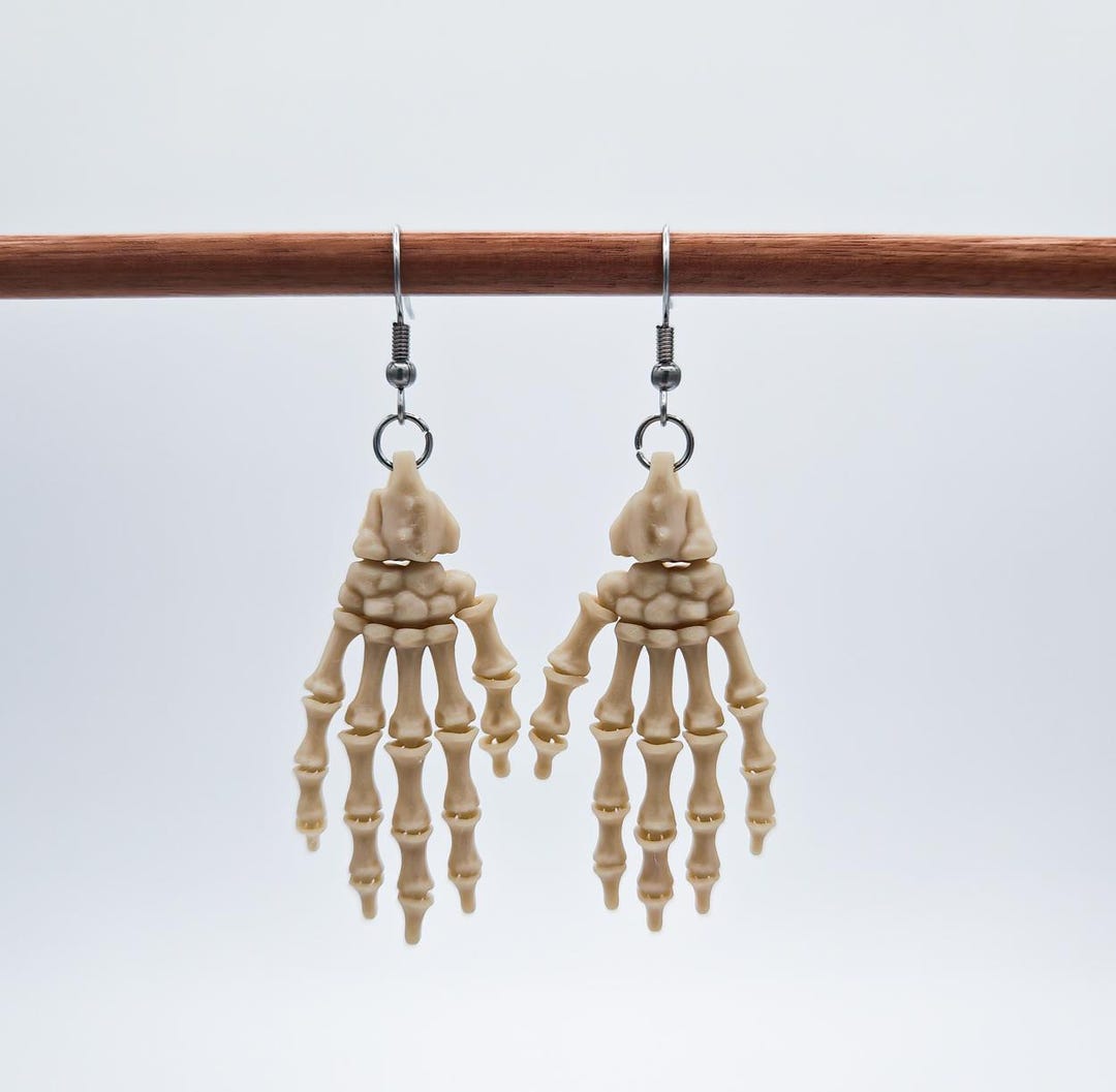 Skeleton Hand Earrings: Gothic Halloween Jewelry - Etsy