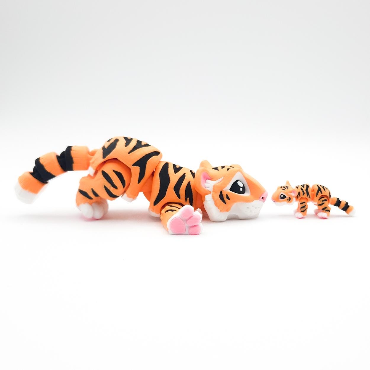 Articulated Tiger Fidget: Flexible Mini Animal Desk or Pocket Pet - Etsy