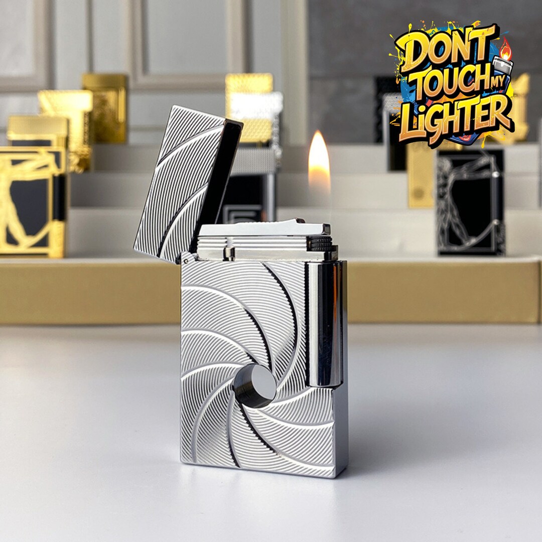 Elegant Luxury Brass Lighter Old School Lighter Windproof Lighter Retro ...