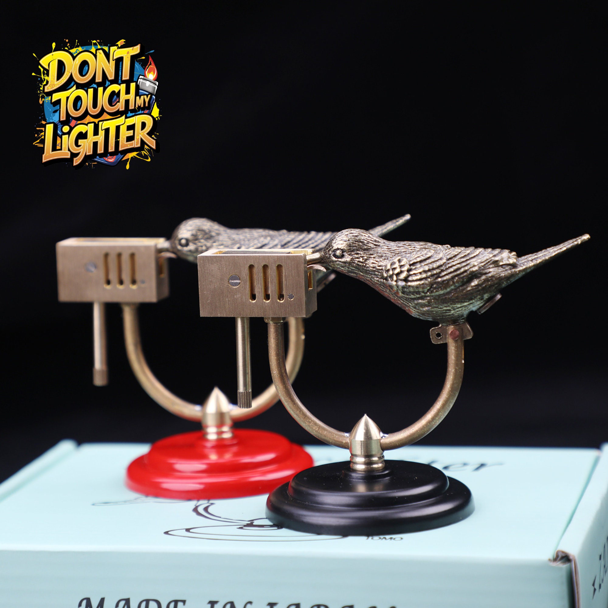 Authentic Retro Rare Lighter Copper Vintage Bird Tabletop Kerosene ...