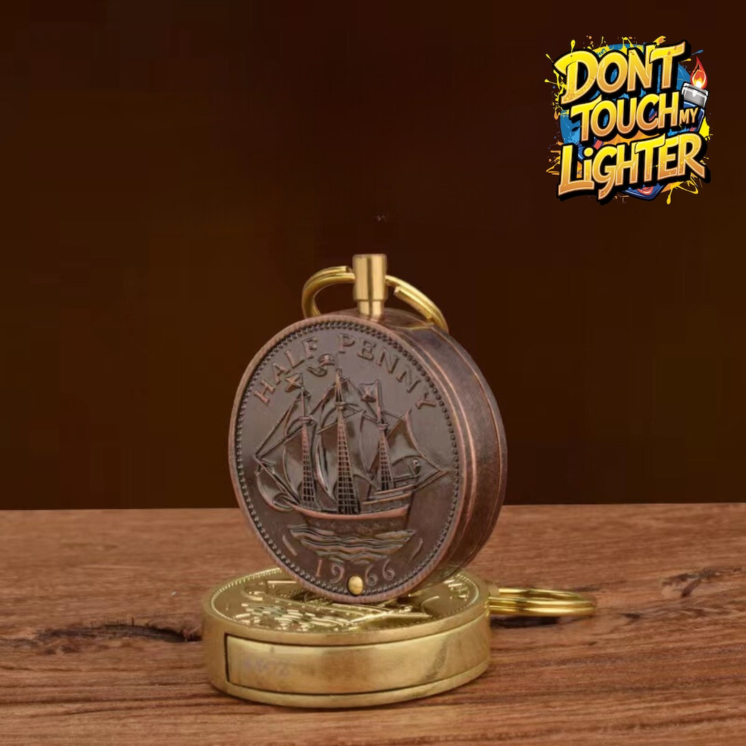 Elegant Retro Coin Lighter Kerosene Lighter Collection Retro Coin ...