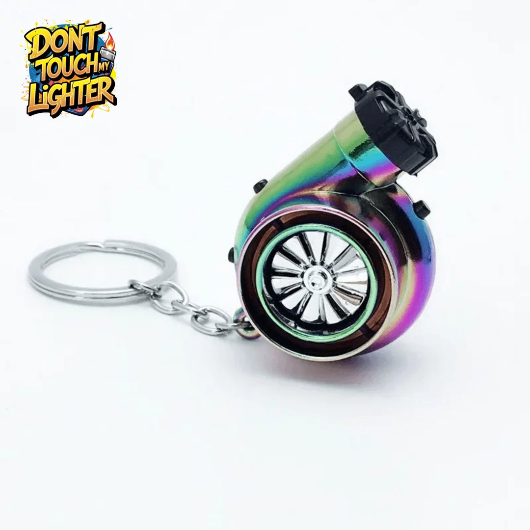 Unique Turbocharger Keychain Lighter Creative Gift Car Keychain Metal ...