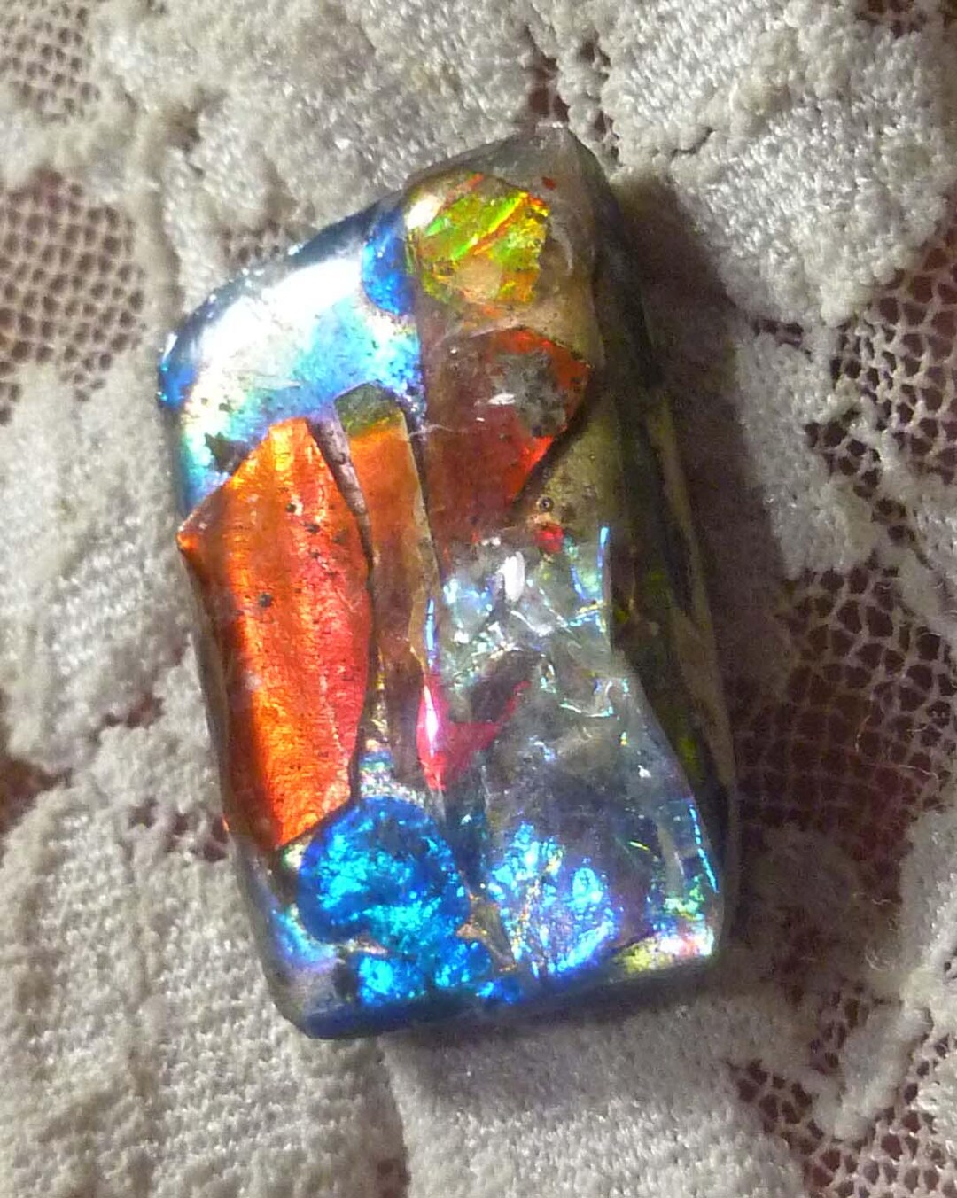 Multi Colors AMMOLITE GEM! Gemstone Amazing Colors! 26x18mm - Etsy