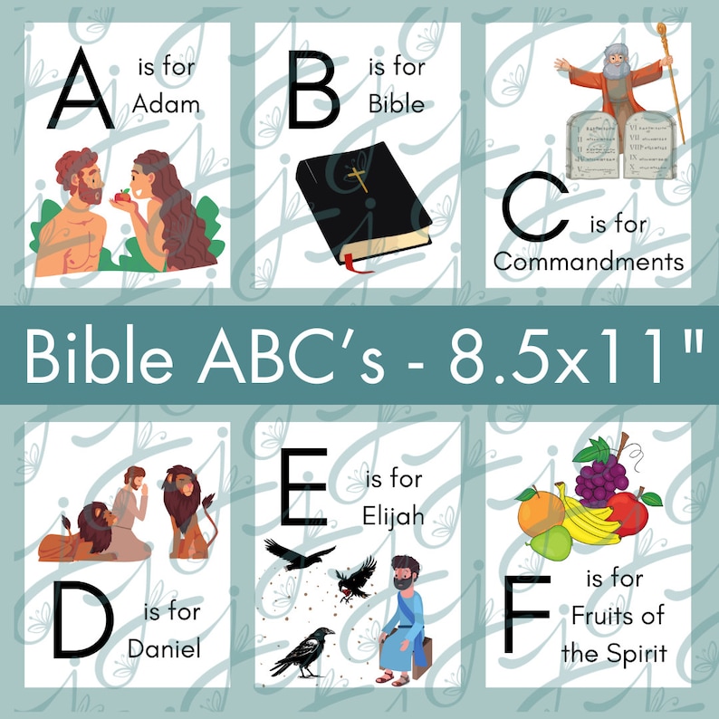 Bible Abc's - Etsy